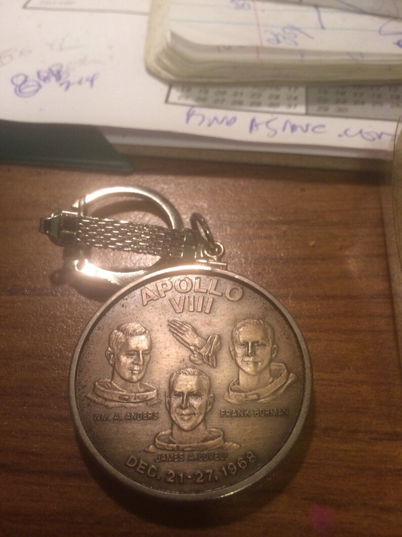 Apollo 8 Space Race Sputnik Commemorative Key Chain in Box - Etsy