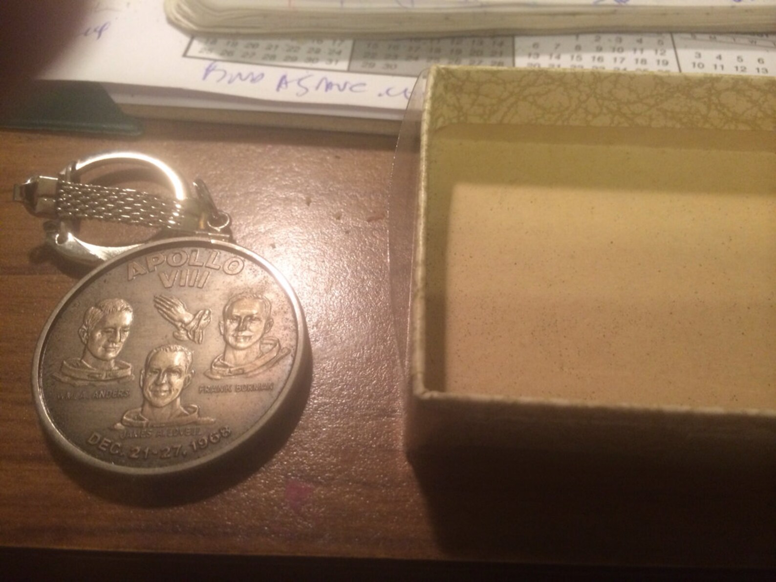 Apollo 8 Space Race Sputnik Commemorative Key Chain in Box - Etsy