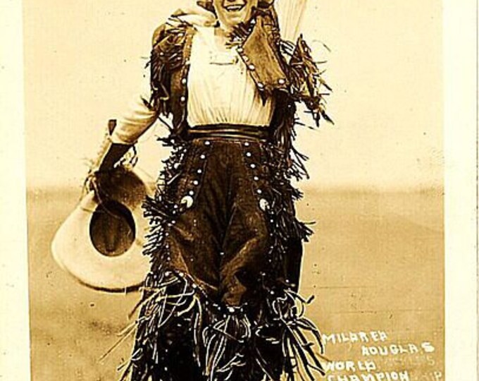 Mildred Douglas Cowgirl Wild West Cowboys 8 1/2 X 11 - Etsy