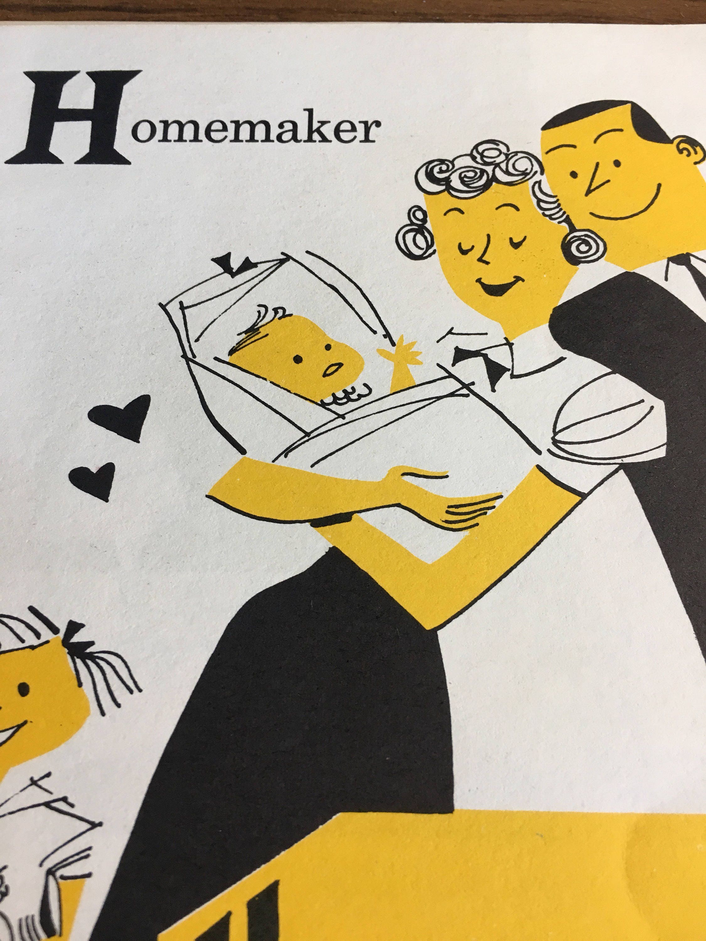 Homemaker Book Page Graphics Suitable for Framing. Art Print - Etsy