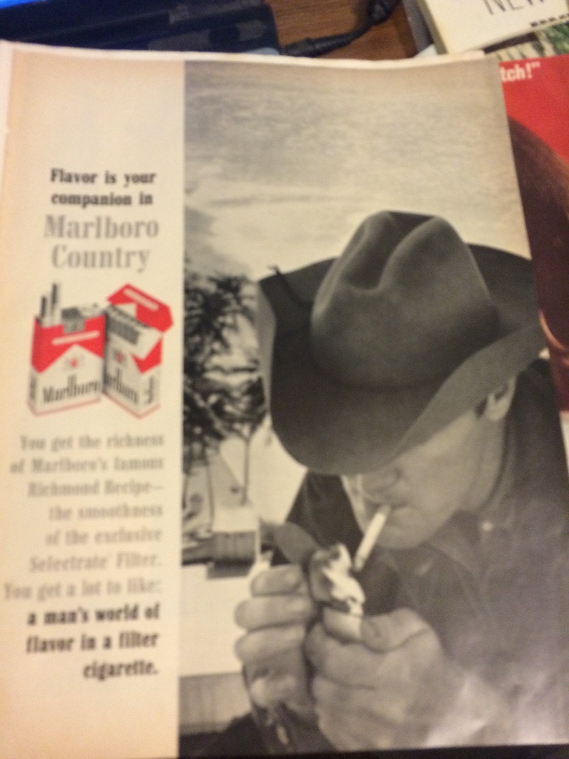 Marlboro Man Ad 13 1/2 X 10 1/2. 1963 - Etsy