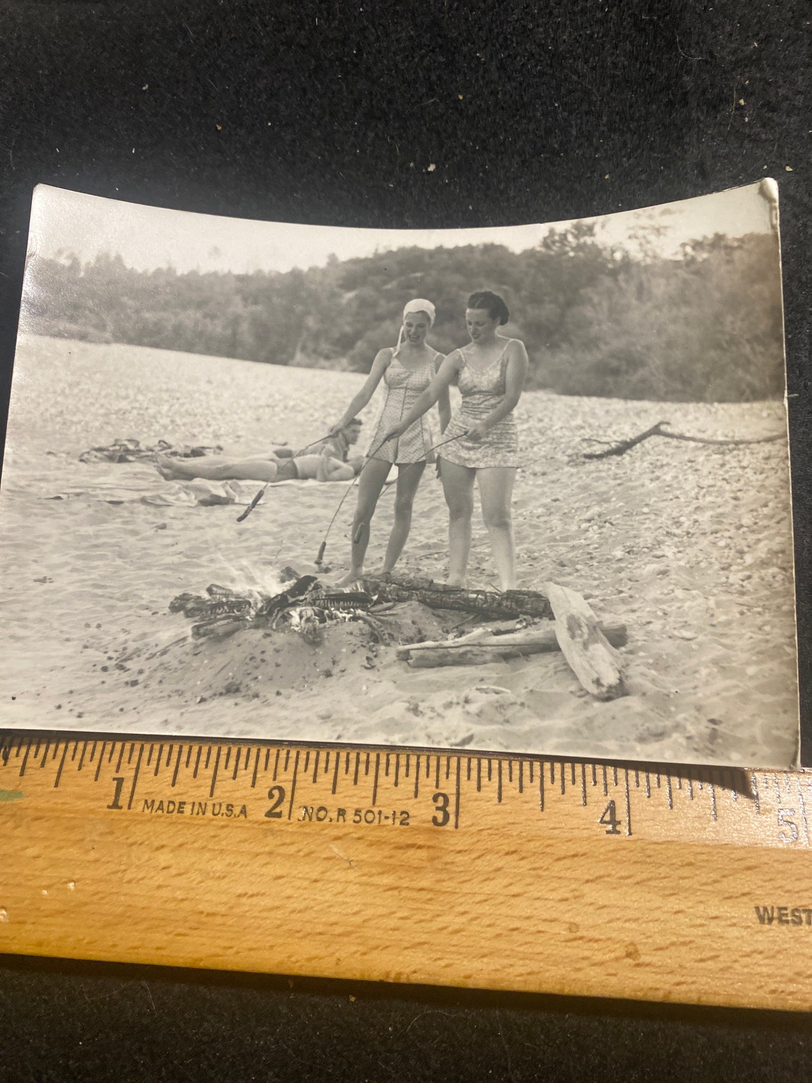 Roasting Your Wiener on the Beach Original Photo - Etsy