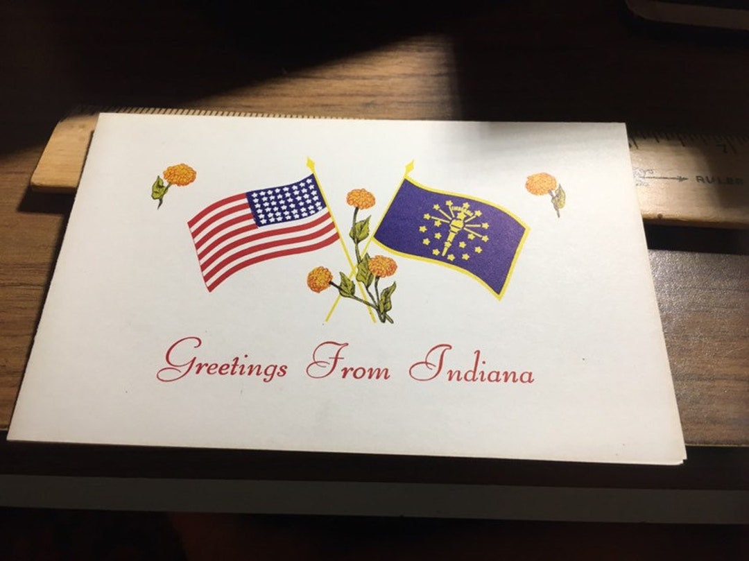 Indiana United States Greetings Card - Etsy