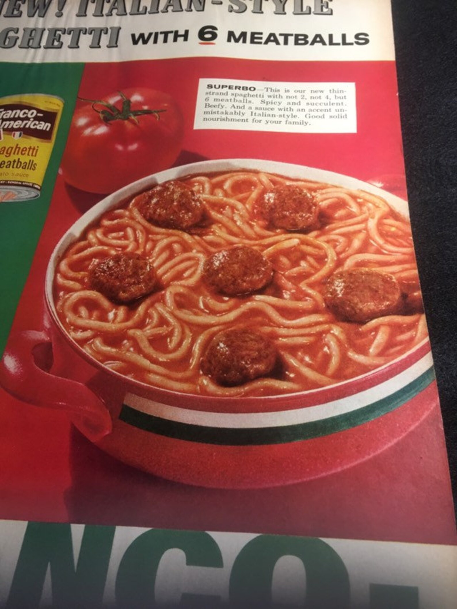 Franco American Italian Style Spaghetti Ad Circa 1957 Original - Etsy