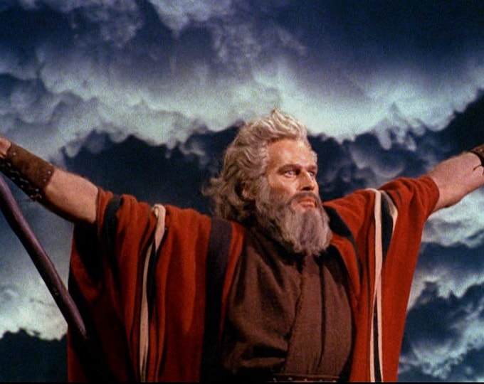 Charlton Heston Moses 1958 the Ten Commandments - Etsy