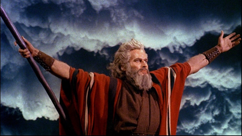 Charlton Heston Moses 1958 the Ten Commandments - Etsy