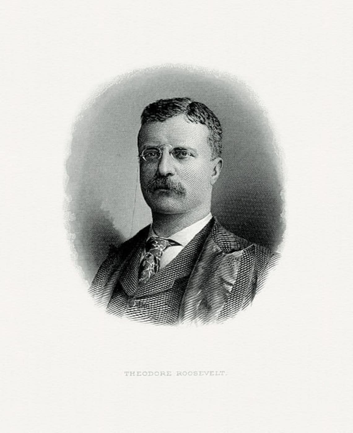Theodore Roosevelt Bureau of Engraving and Printing - Etsy