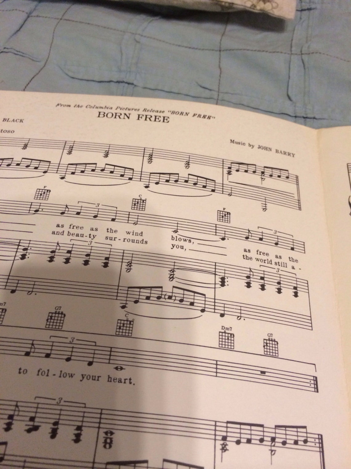 Born Free Sheet Music Original Academy Award Winner! - Etsy