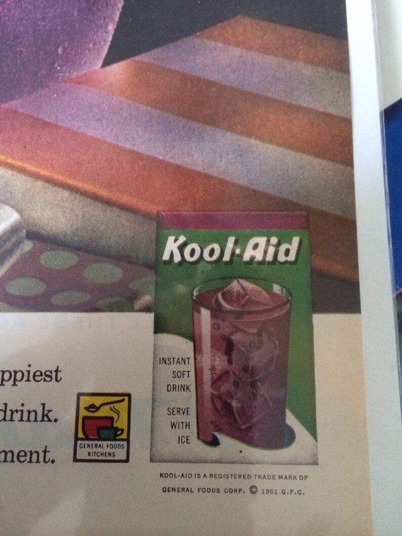 Kool Aid Ad Happy Birthday Dad 13 1/2 X 10 1/2. 1961 - Etsy