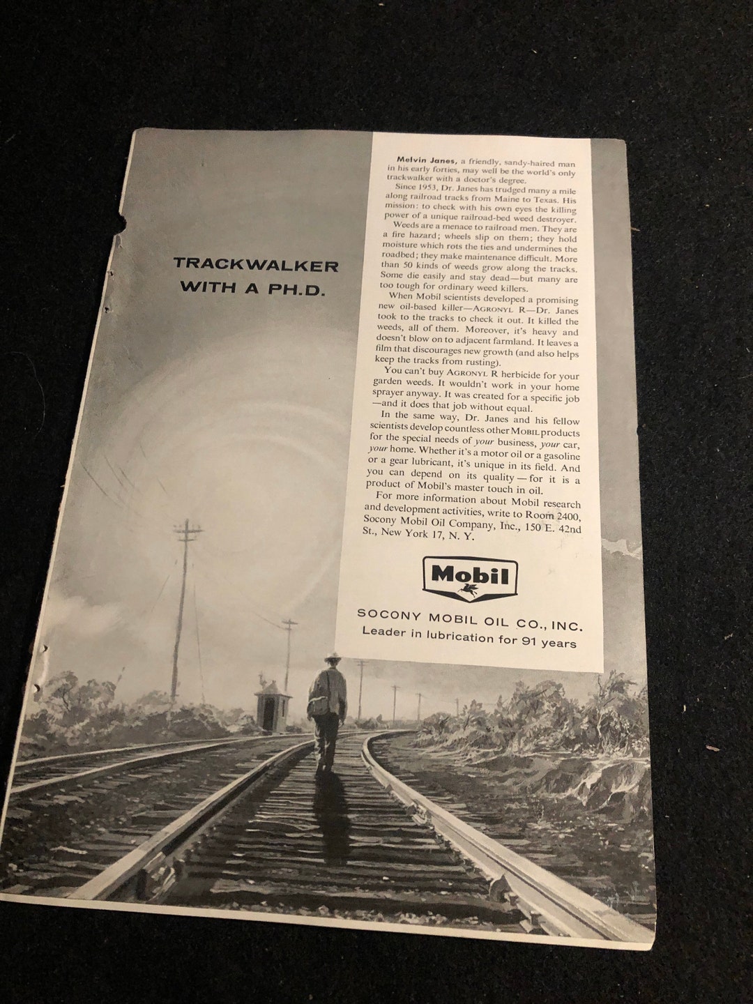 Mobil Oil Company Ad Circa 1957 - Etsy