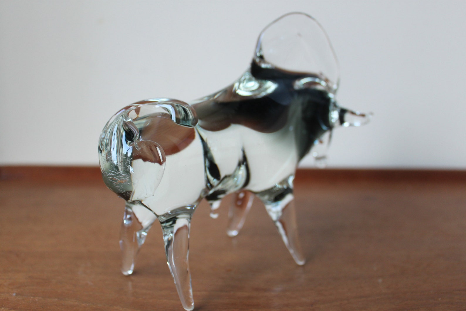 Vintage Murano Glass Bull Art Glass Sculpture Italy | Etsy