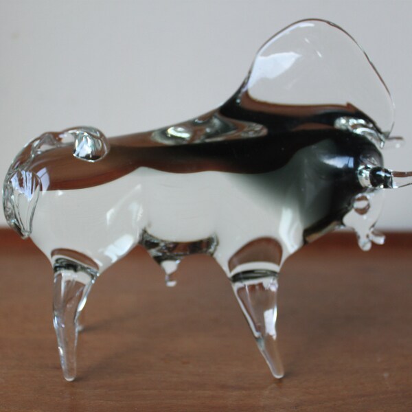 Glass Bull - Etsy