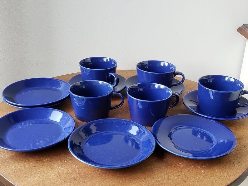 Vintage Arabia Finland Blue Teema / Kilta by Kaj Franck Moma | Etsy