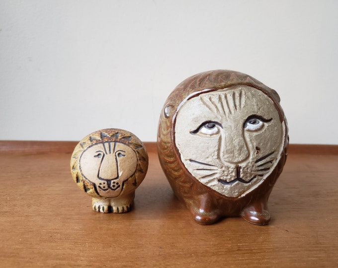 Lisa Larson Mini Lion, Gustavsberg, and Lisa Larson- Look-like Lion ...