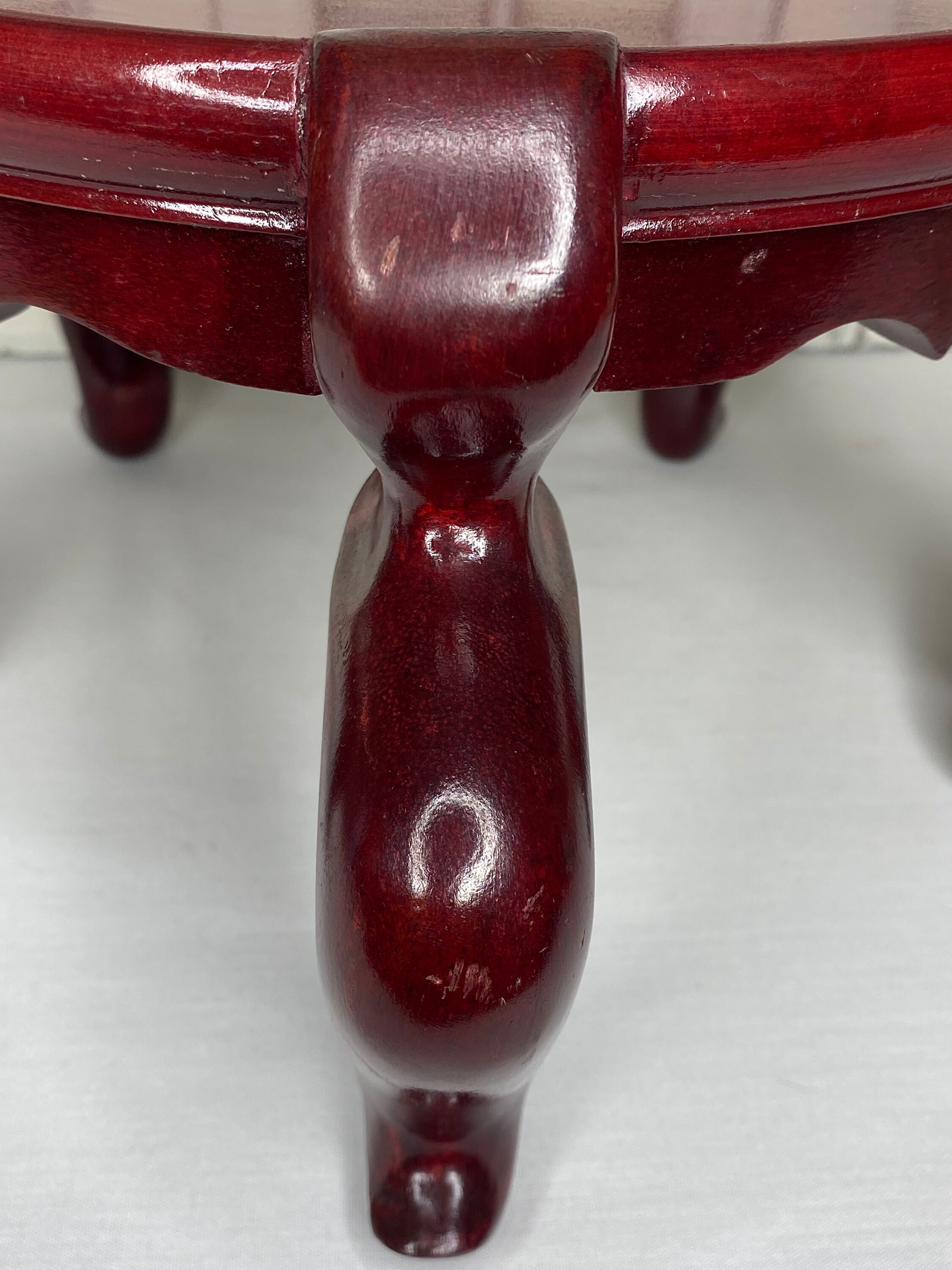 Large Chinese Display Stand Lacquered Wood Red Brown Asian Hand Craft ...