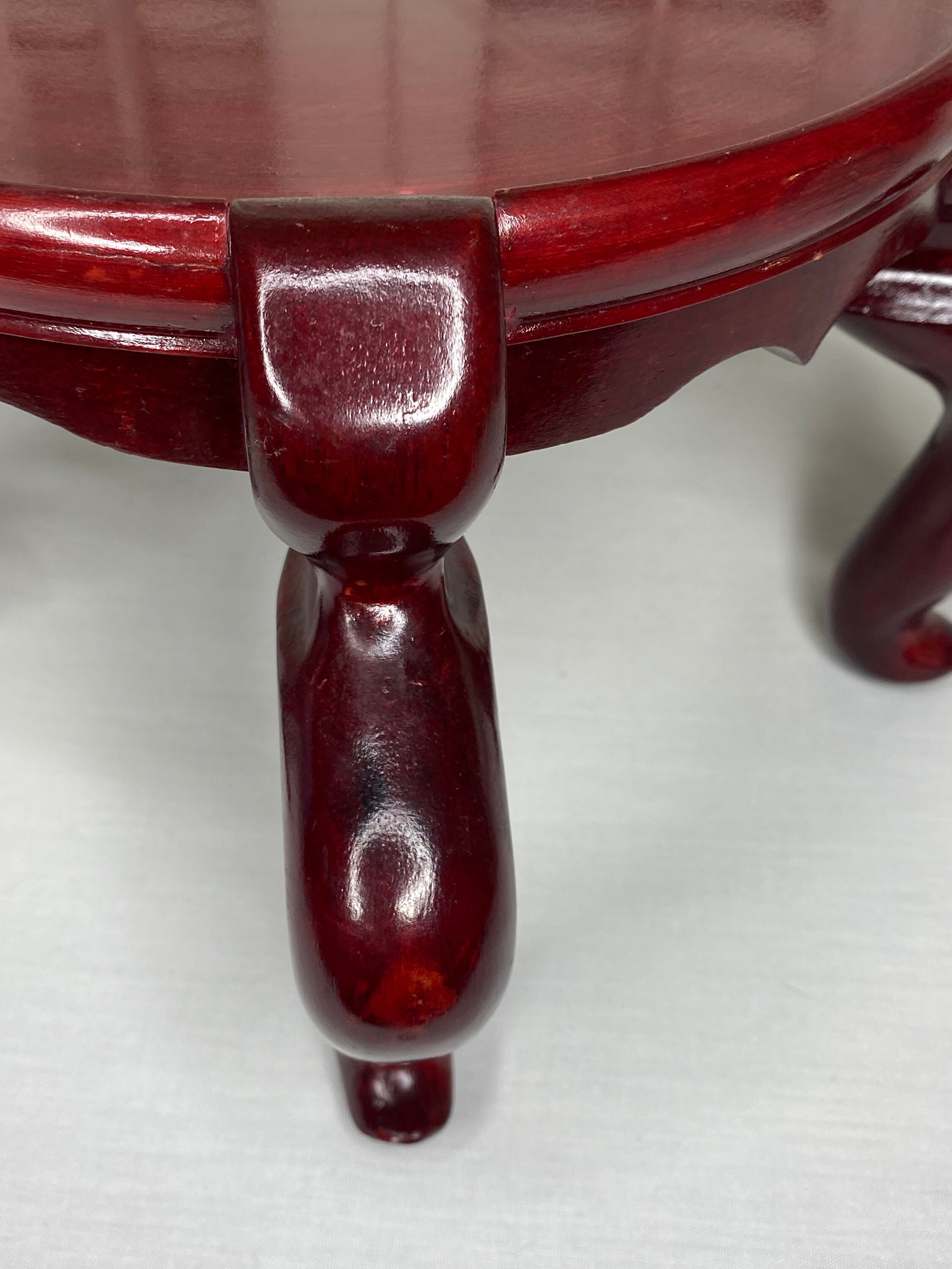 Large Chinese Display Stand Lacquered Wood Red Brown Asian Hand Craft ...