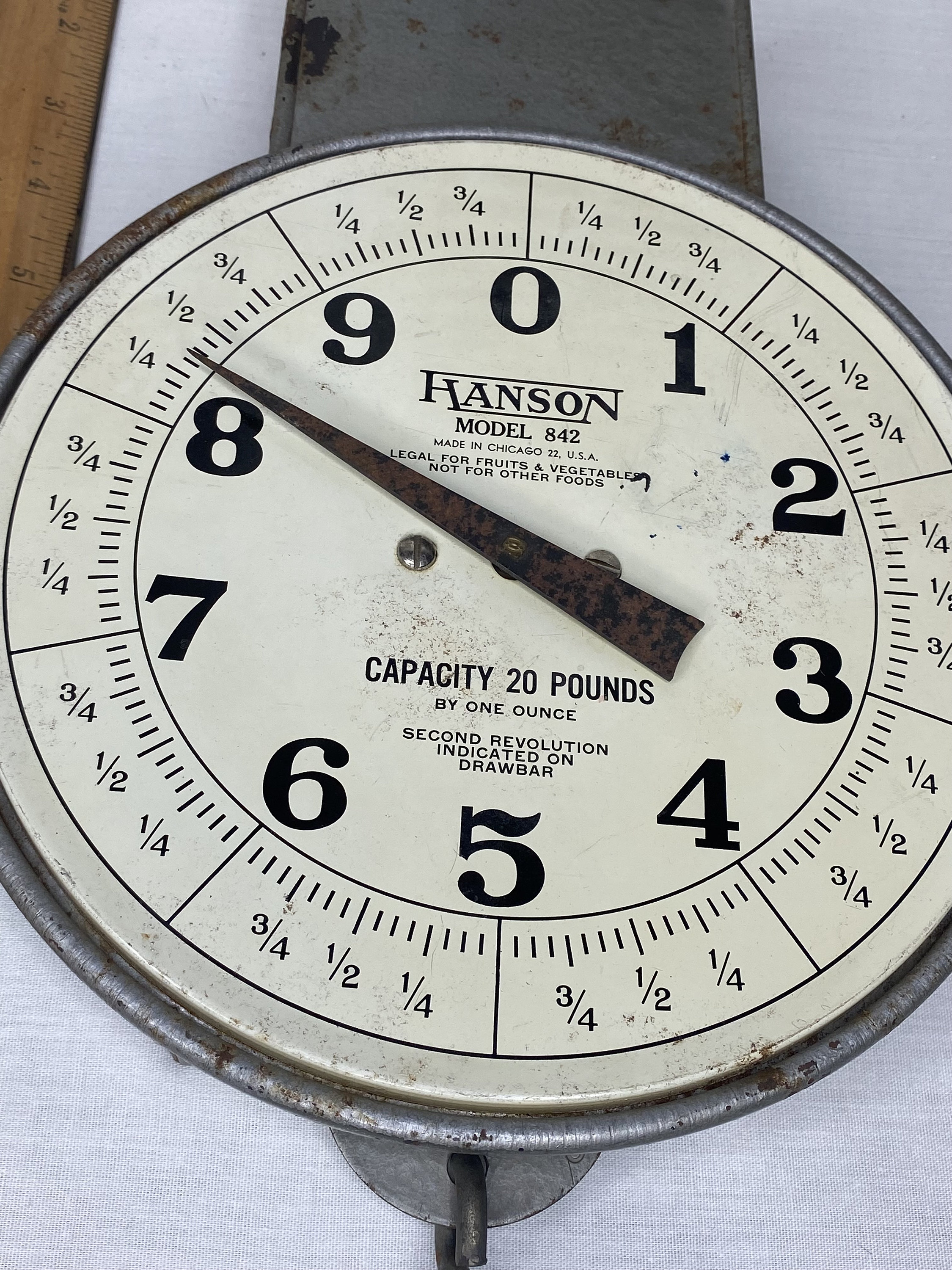 Vintage Hanson Hanging Scale 20 LB Model 842 - Etsy