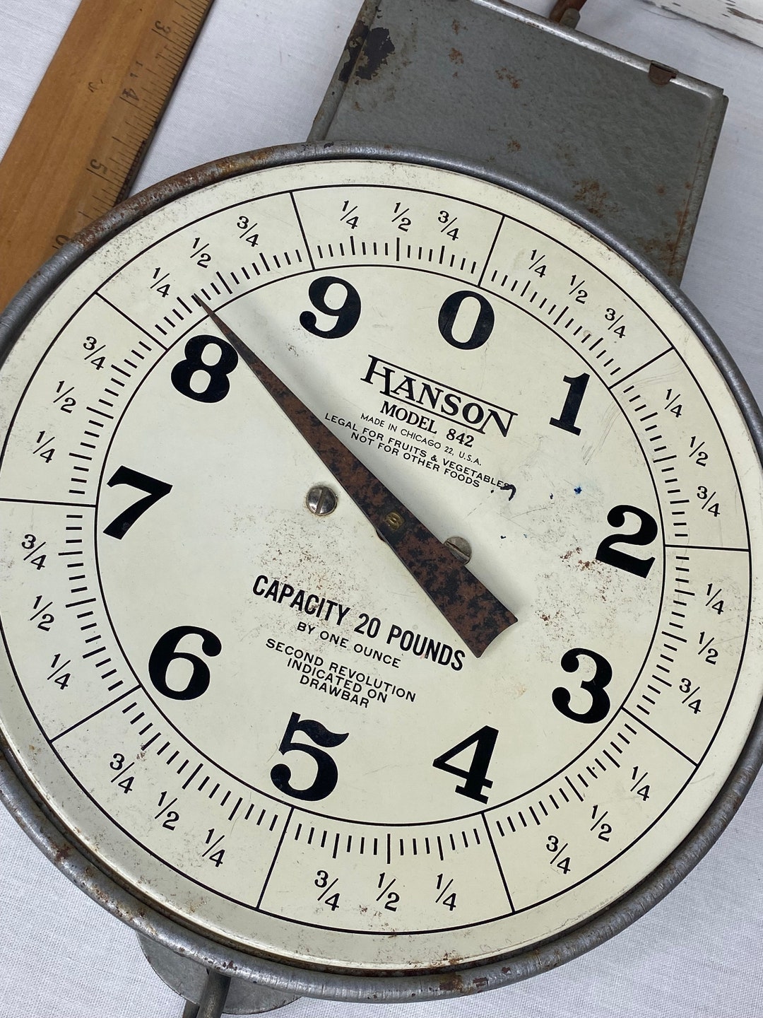 Vintage Hanson Hanging Scale 20 LB Model 842 - Etsy