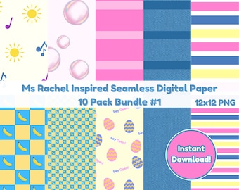 Ms Rachel Inspired Seamless Digital Paper Bundle 4 - Etsy