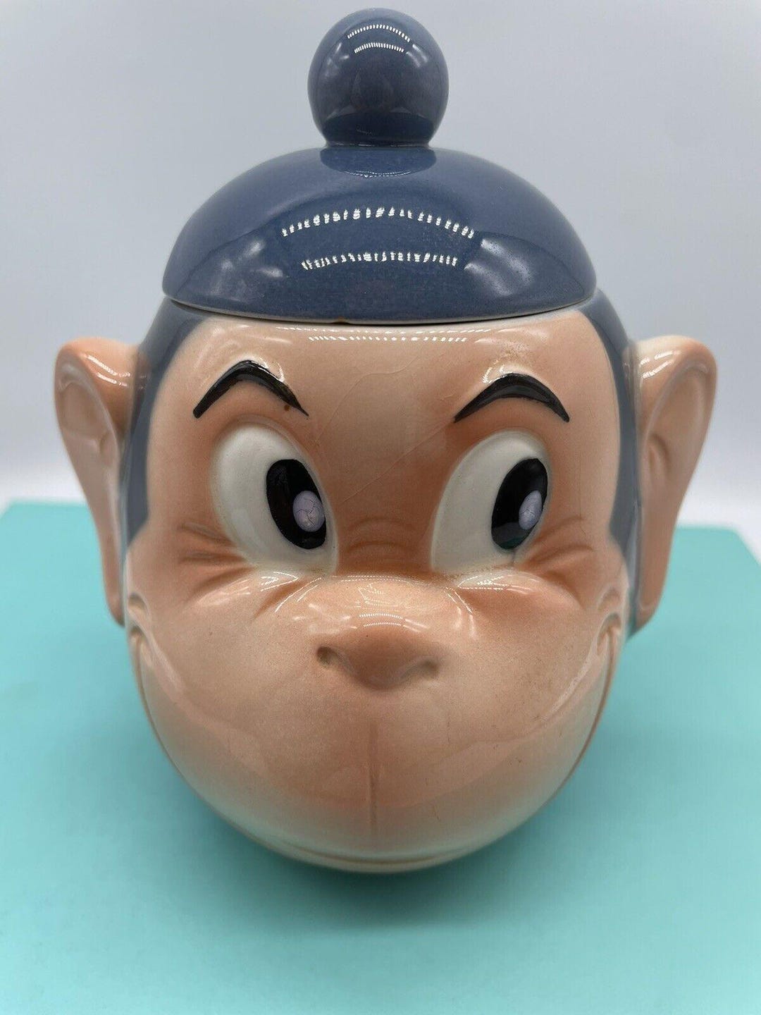 Vintage 1961 Goebel Happy Chimpanzee / Monkey Jar With Lid | Ceramic ...