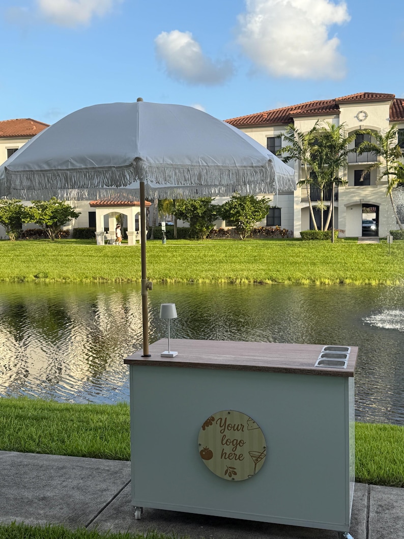 Custom Mobile Event Cart – Foldable Serving Station for Catering ...