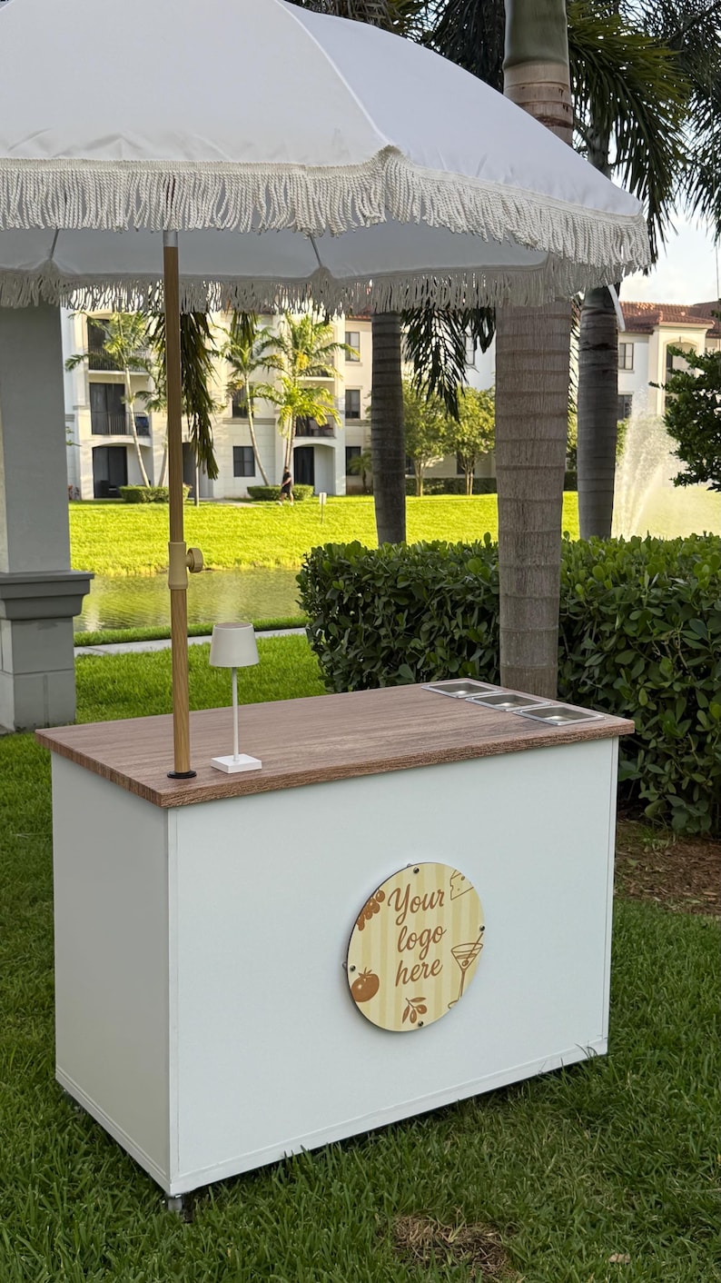 Custom Mobile Event Cart – Foldable Serving Station for Catering ...