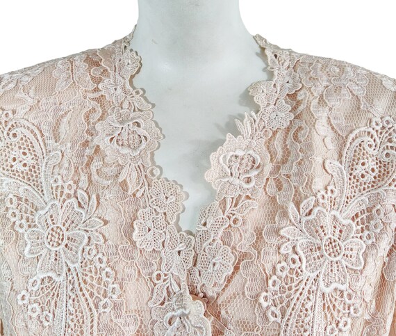 Vtg 90s LISA MICHAELS Romantic Coquette Champagne Lac… - Gem