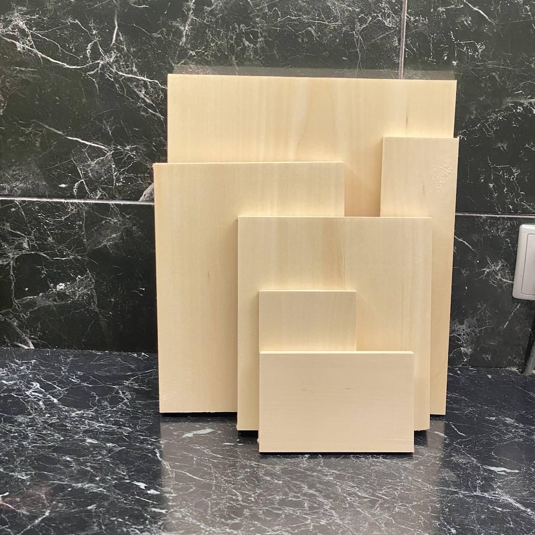 Basswood Craft Blank: Smooth Wood Board for Carving, Pyrography & Resin ...
