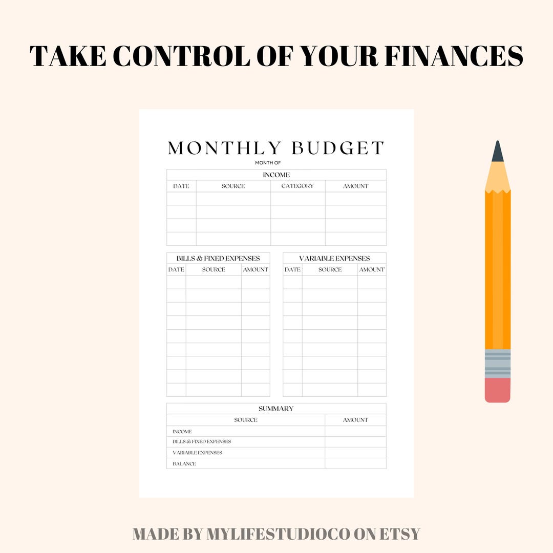 Monthly Budget Tracker | Financial Review, Reflection & Evaluation ...