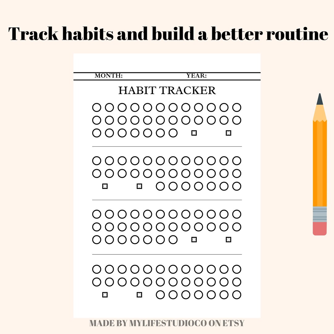 Habit Tracker - Digital Habit Tracker, Daily Routine Planner, Goal ...