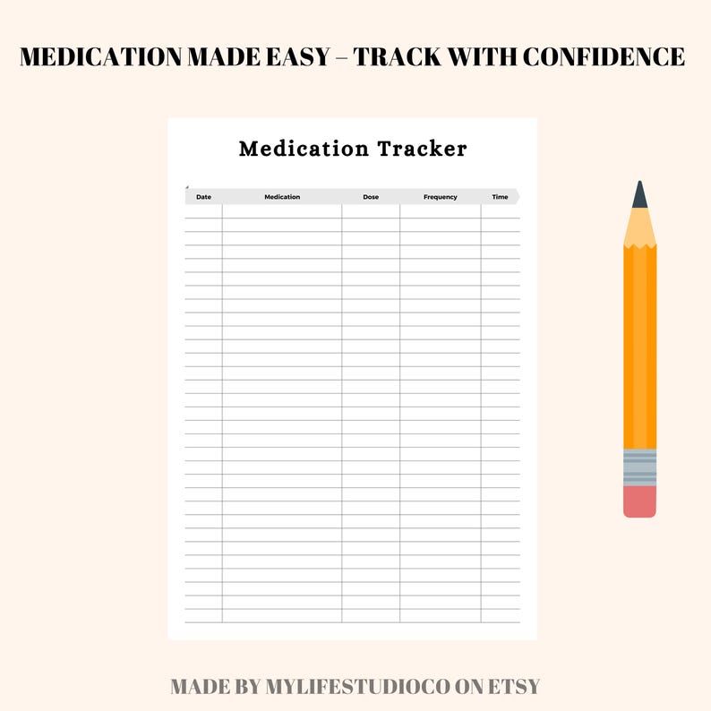 Digital Medication Log, Medication Tracker, Medication Intake Reminder ...