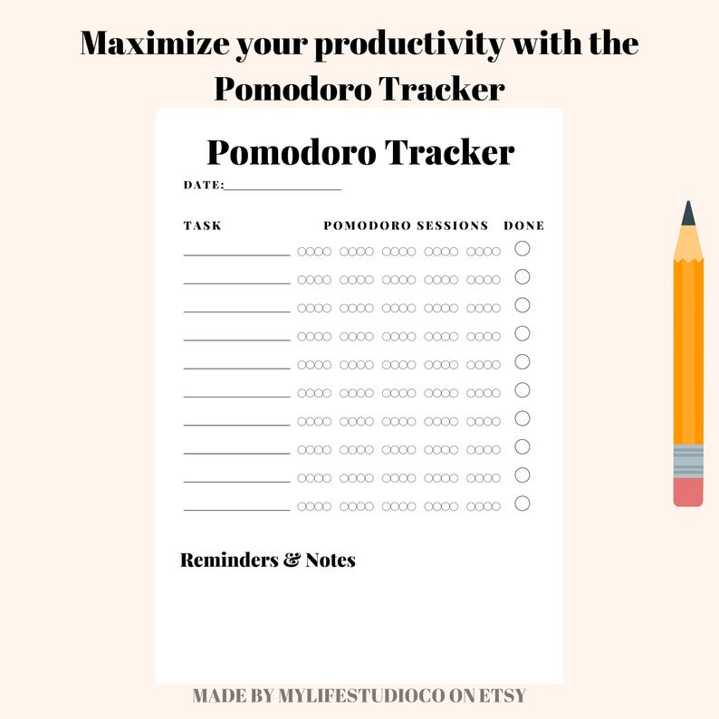 Pomodoro Tracker, Focus Timer, Productivity Planner, Time Management ...