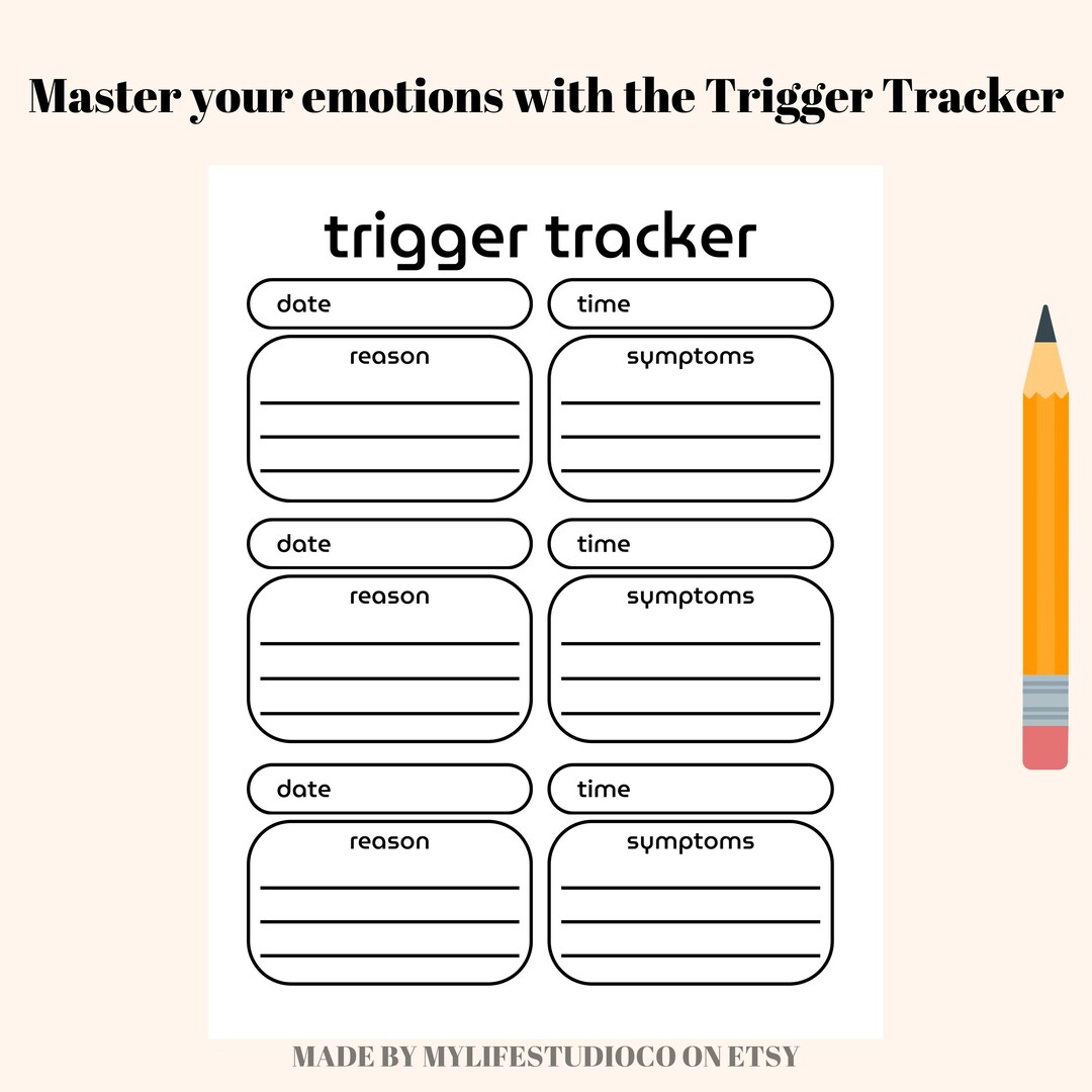 Trigger Tracker - Digital Mood & Emotion Tracker, Mental Health Journal ...
