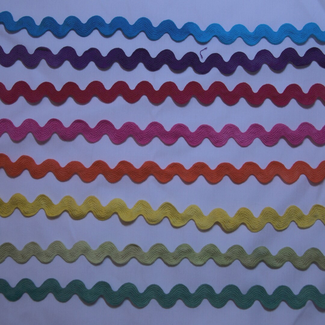 Ric Rac, 7/8, Hand-dyed, Multiple Colors - Etsy