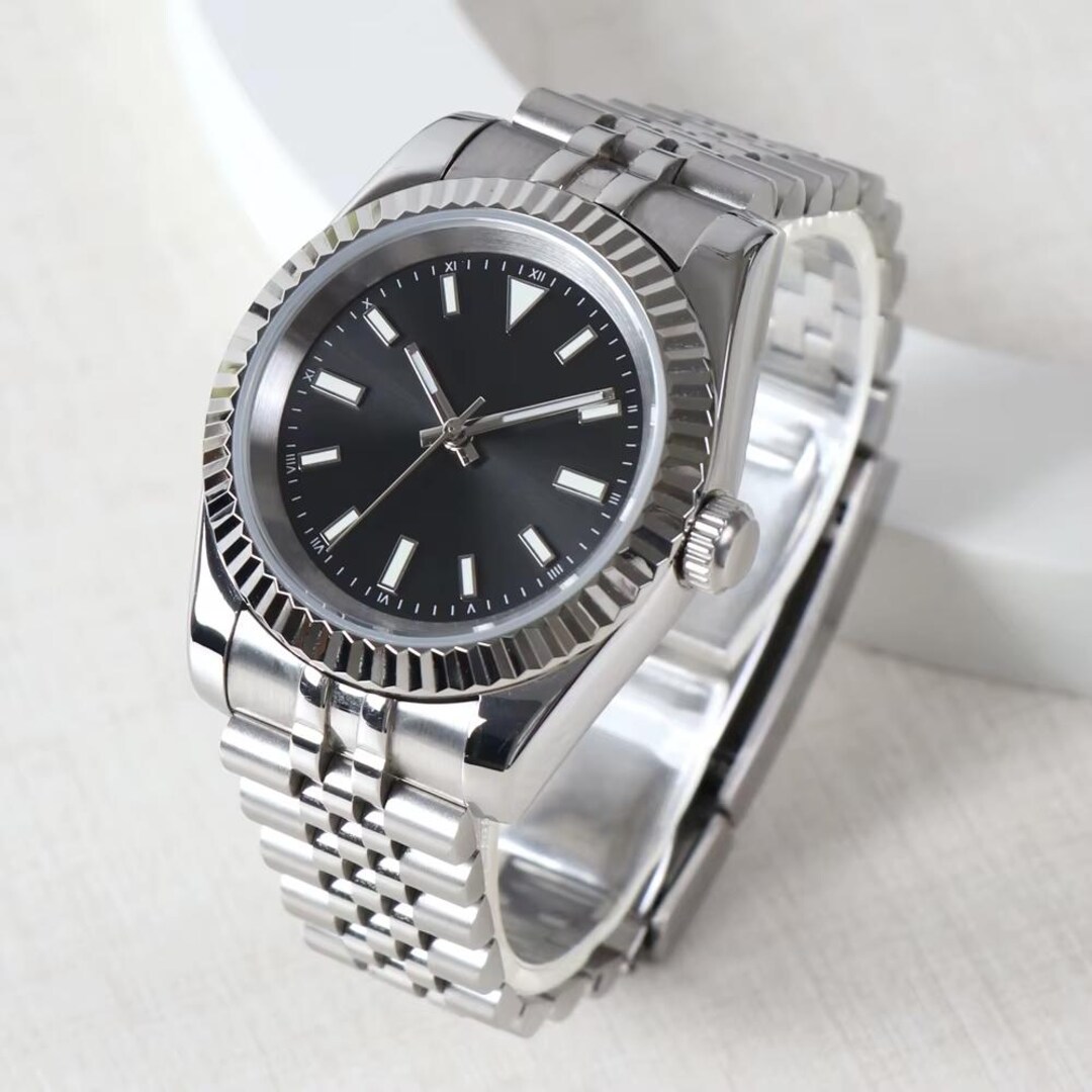 Custom oyster Grey Sunburst Handmade Mod Watch - Etsy