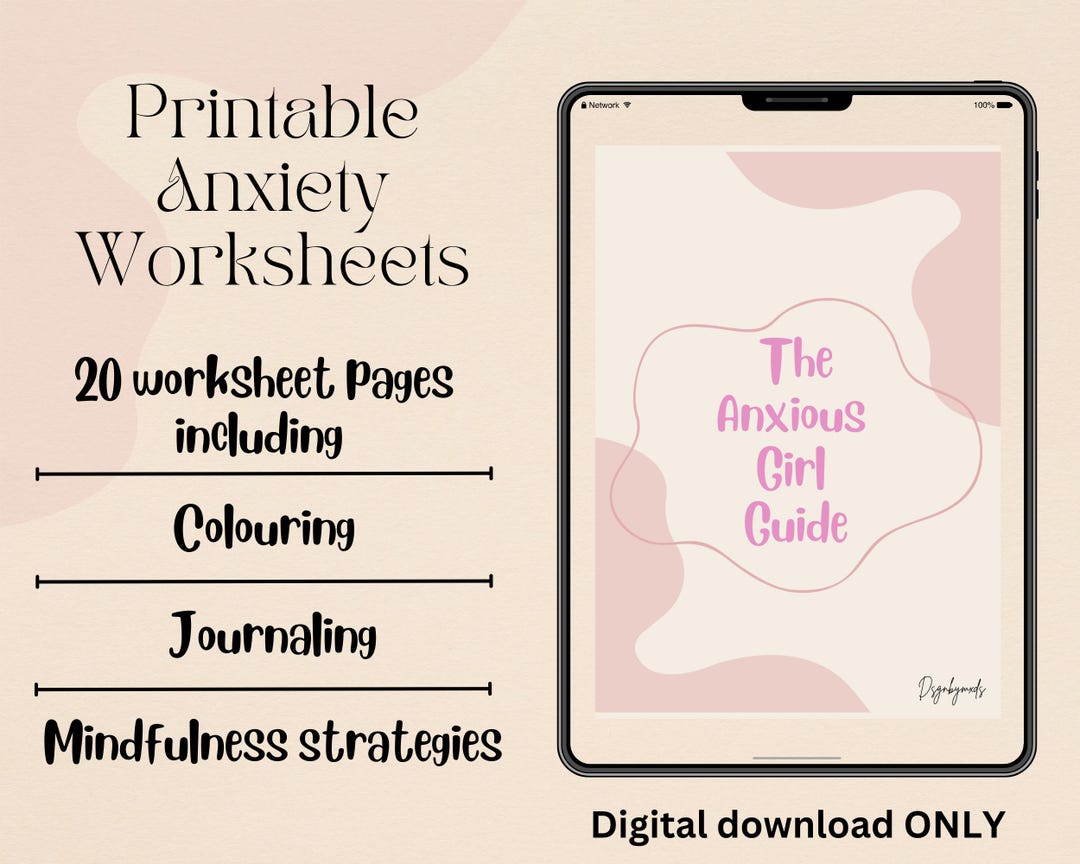 Printable Anxiety Relief Worksheets – Guided Prompts for Stress ...