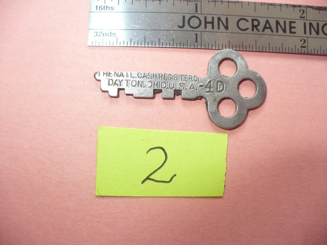 Vintage Original National Cash Register Key Number 4D - Etsy