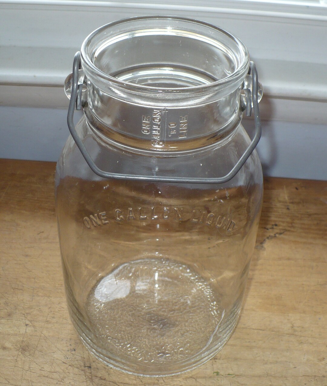 Vintage Heavy Gallon Jar With Handle - Etsy