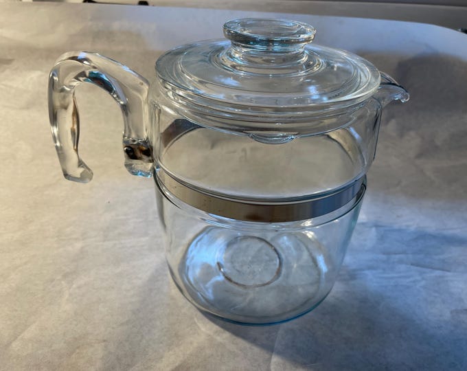Vintage Pyrex Flameware 7759 Percolator 9 Cup Coffee Pot & Lid - Etsy