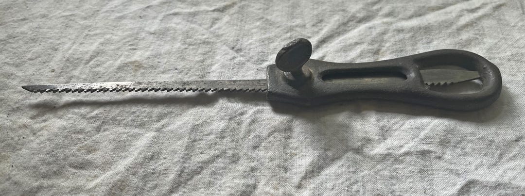 Small Vintage Cast Iron Saw Handle With Blade - Etsy