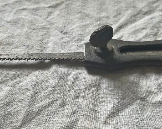 Small Vintage Cast Iron Saw Handle With Blade - Etsy