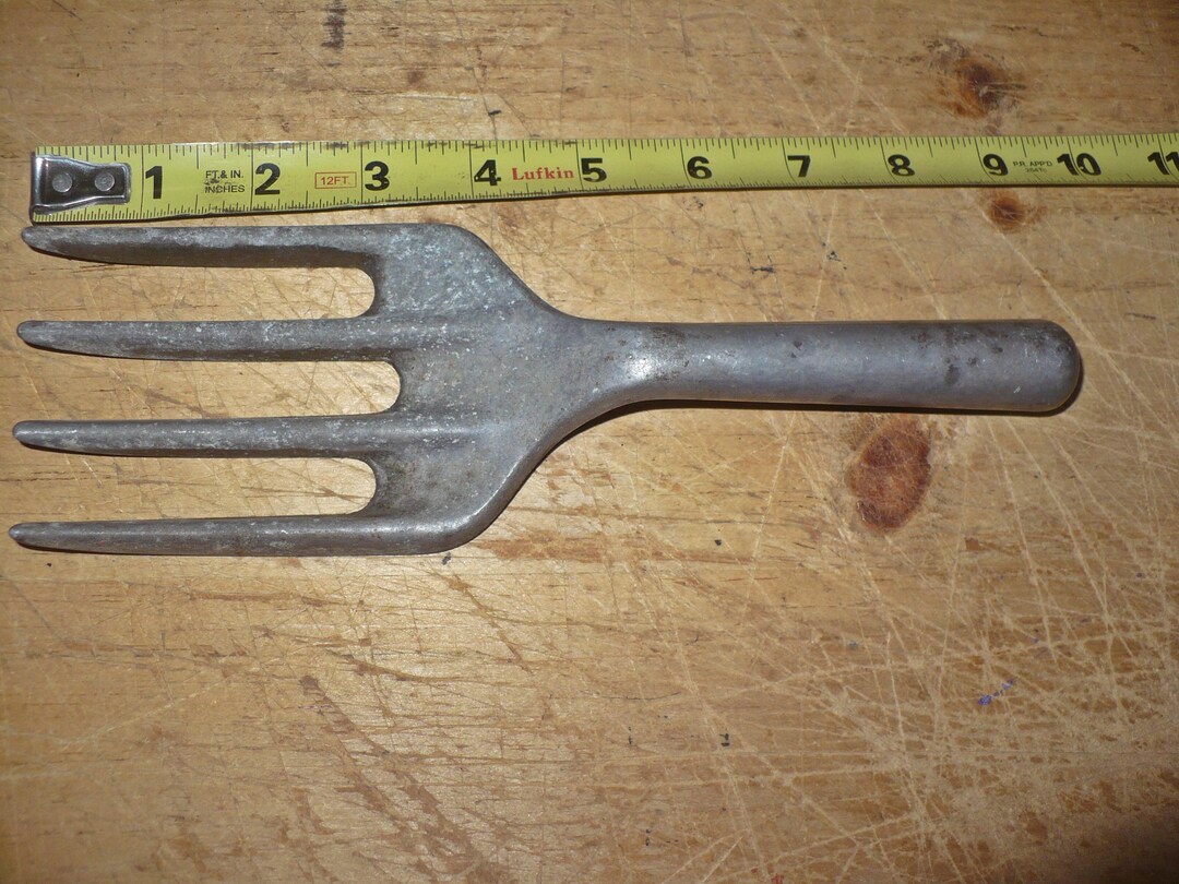 Vintage All Metal Hand Held Garden Cultivator Fork - Etsy