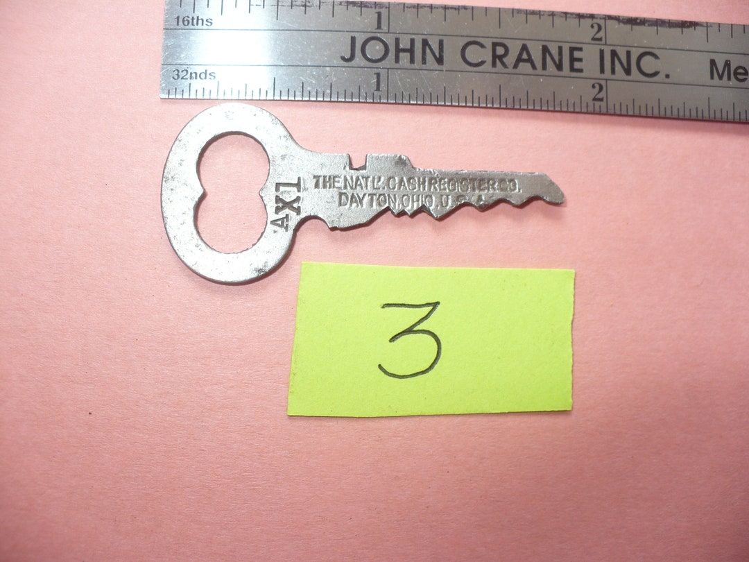 Vintage Original National Cash Register Key Number AX1 - Etsy