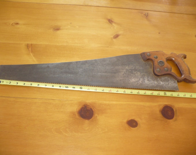 Vintage H Disston & Sons Philada Hand Saw - Etsy