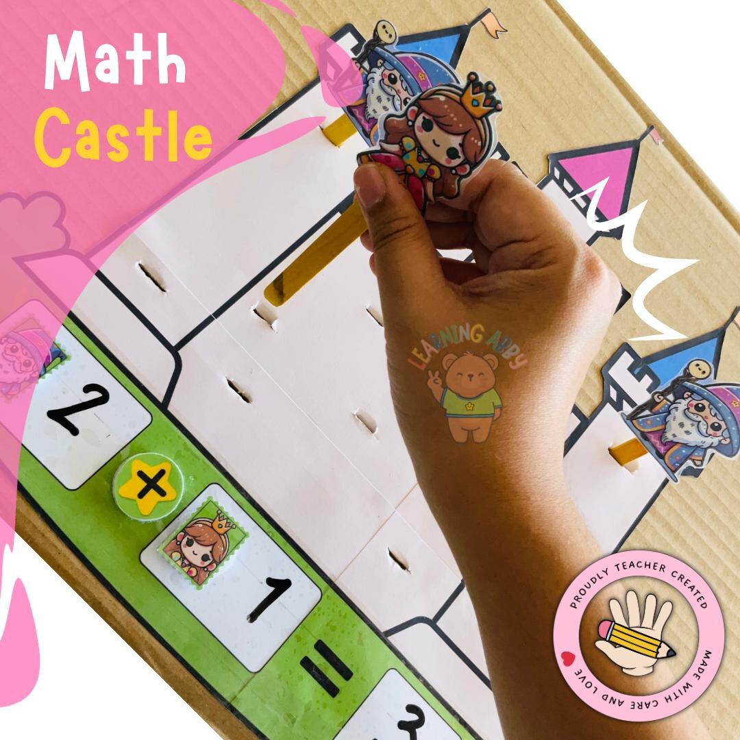 Interactive Math Castle Printable | Addition and Subtraction Activity ...