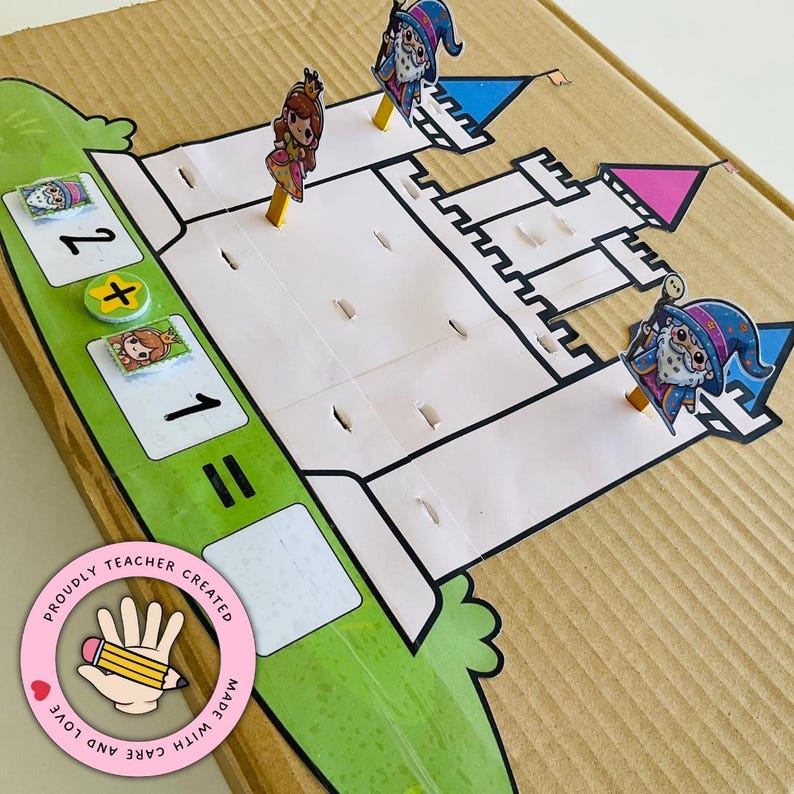 Interactive Math Castle Printable | Addition and Subtraction Activity ...