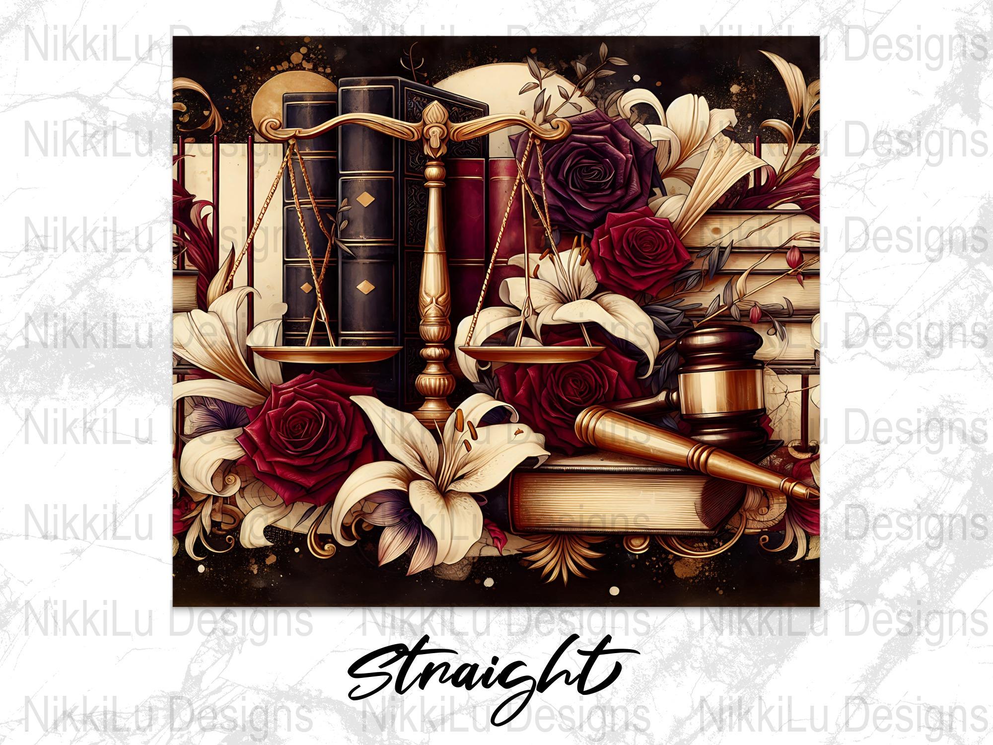 Lawyer Tumbler Wrap, 20oz Skinny Tumbler Attorney Sublimation PNG ...