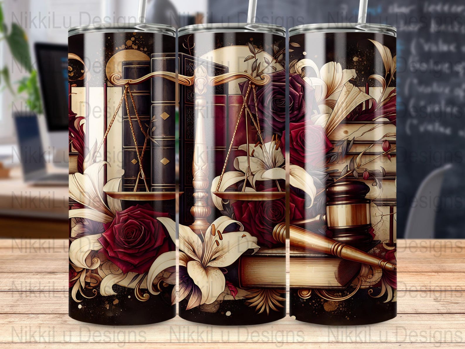 Lawyer Tumbler Wrap, 20oz Skinny Tumbler Attorney Sublimation PNG ...