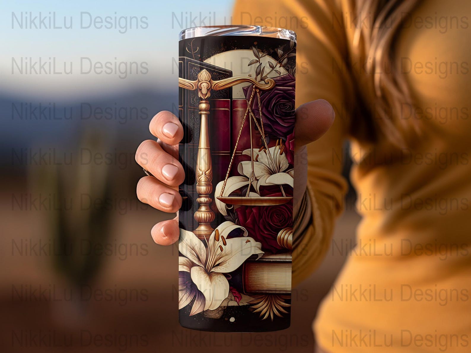 Lawyer Tumbler Wrap, 20oz Skinny Tumbler Attorney Sublimation PNG ...
