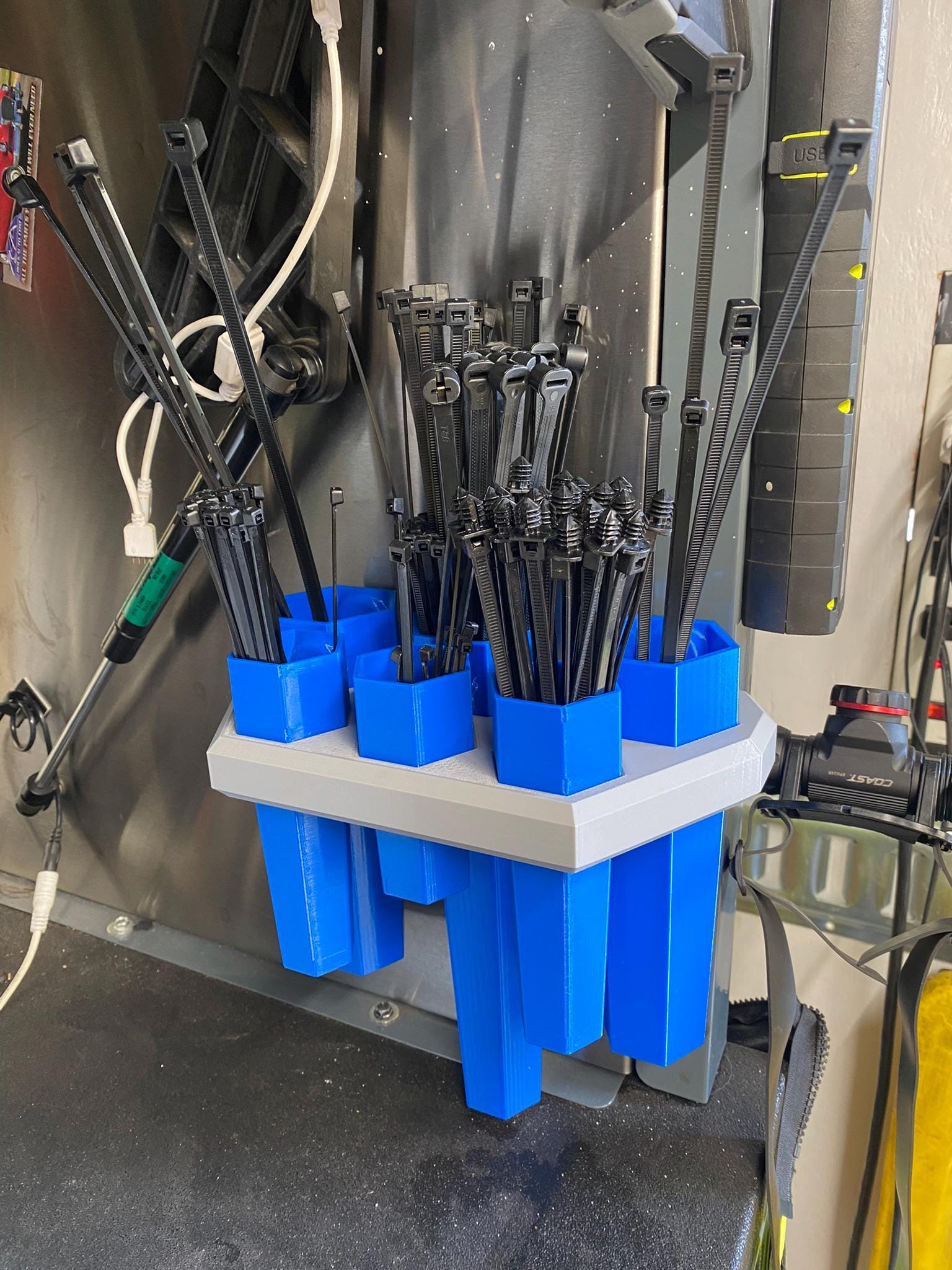 Modular Magnetic Zip Tie Organizer 6 Bin Compartment - Etsy